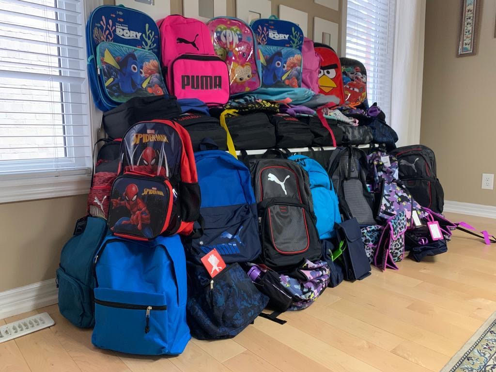 Backpacks Project – Bahá’í Aurora, Ontario